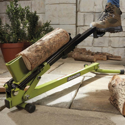Foot Operated Heavy Duty Log Splitter, Manual Wood Cutter for Splitting ...