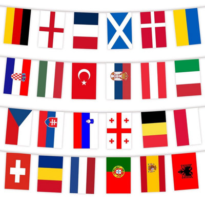Football Euro Cup 2024 Championship Bunting with European Union ...