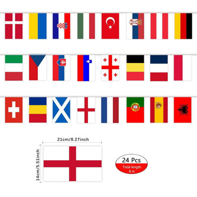 Football Euro Cup 2024 Championship Bunting with European Union ...
