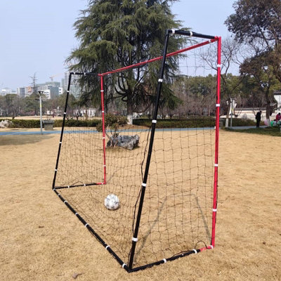 Football Goal Posts Net Soccer Practise Garden Training Black Red 3m x ...