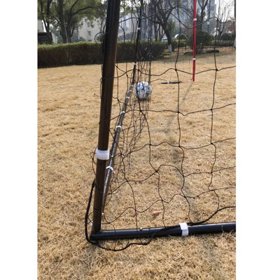 Football Goal Posts Net Soccer Practise Garden Training Black Red 3m x ...