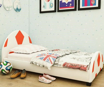 Football Kids Boys Bed Soccer Team 3ft Single Bed Red White Bedroom ...
