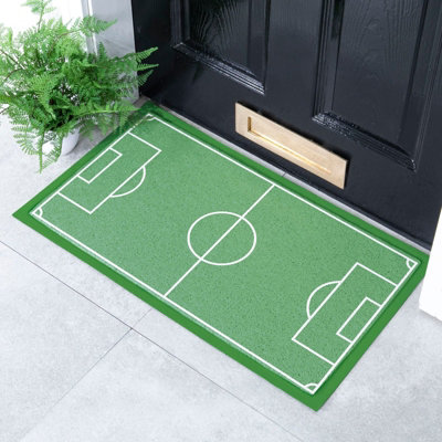 Football Pitch Doormat (70 x 40cm) at B&Q