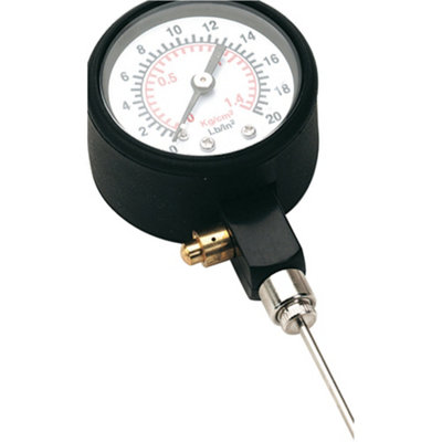 Football / Sports Ball Air Pressure Gauge Reader Removable Needle Lb/In ...