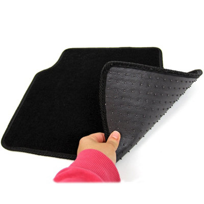 For Kia Rio Tailored Carpet Car Floor Mats 2011 to 2017 4pc Set Black