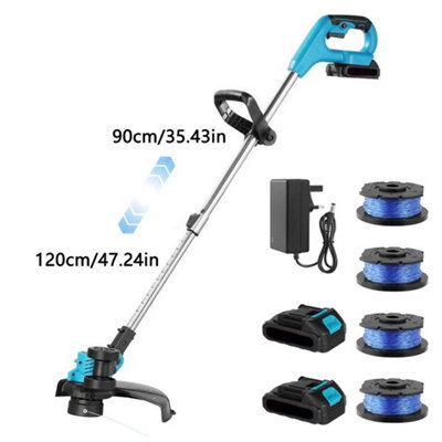 For Makita Cordless Grass Trimmer Brush Cutter 2 Batteries Charger