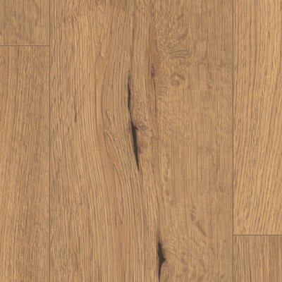 Fores Natural Oak Neutral Wood Effect Click Laminate Flooring-Plank ...