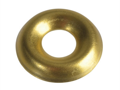 ForgeFix 200SCW6B Screw Cup Washers Solid Brass Polished No.6 Bag 200 FORSCW6BM | DIY at B&Q