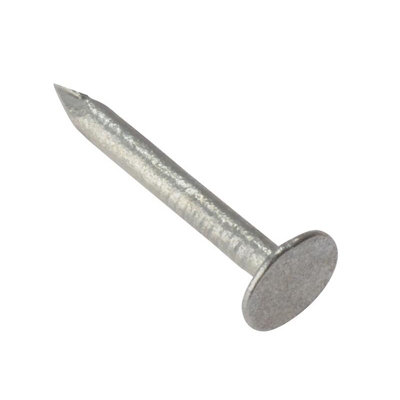 Forgefix Clout Nails, Galvanised Galvanised (75mm Bag Weight 2.5kg)