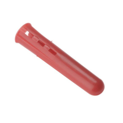 Forgefix Expansion Wall Plugs, Plastic Multi Colour (Red 6-8 ForgePack 50)