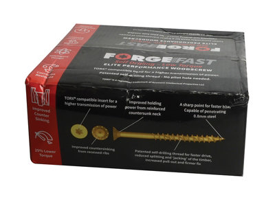 ForgeFix FFTPACK ForgeFast Torx Compatible Wood Screw Pack 1800 Piece
