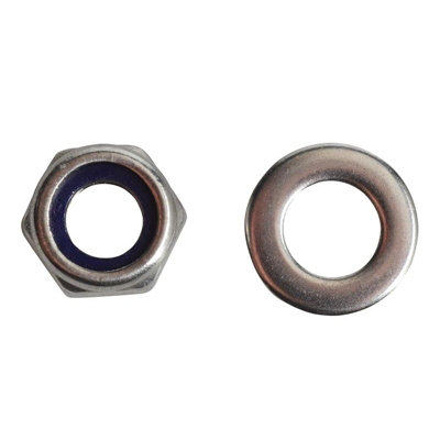 FORGEFIX HEXAGONAL NUTS WITH NYLON INSERTS, S/S MULTI COLOUR (M6 ...