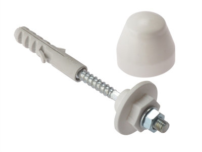 Forgefix M10 Sanitary Ware Fixing Kit - White Accessories for Sinks and ...