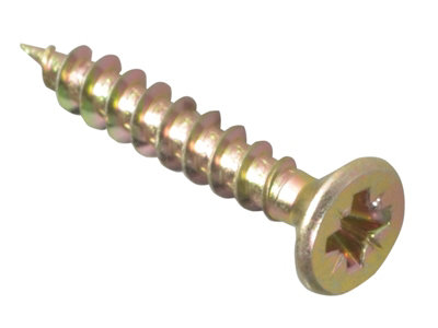 ForgeFix MPS425Y Multi-Purpose Pozi Compatible Screw CSK ST ZYP 4.0 x ...