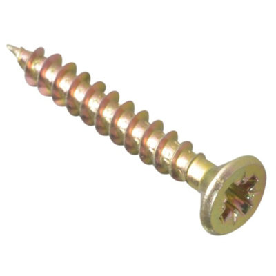 Forgefix Multi-purpose Screws, Pozi, Csk, Zyp Multi Colour (4.5 x 35mm)