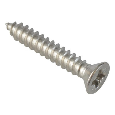 Forgefix Self-tapping Screws, Pozi, Csk, A2 Stainless Steel Multi Colour (1in x 8 ForgePack 20)