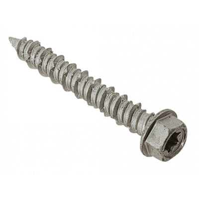 Forgefix Techfast Masonry Screws, Tx Compatible, Hex Multi Colour (6.3 ...