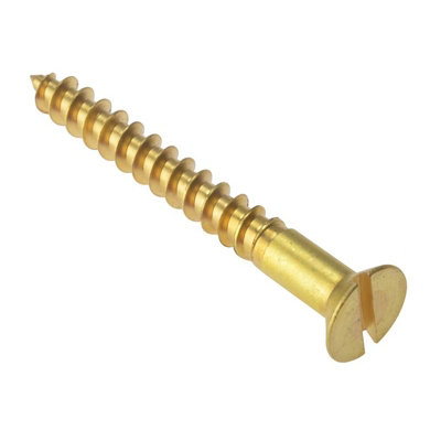 Forgefix Wood Screws, Slotted, Csk, Br Multi Colour (2 x 10)