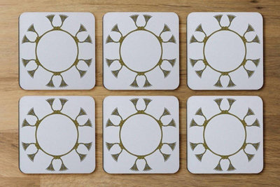 Forget Me Not Flowers Coaster Set / Default Title