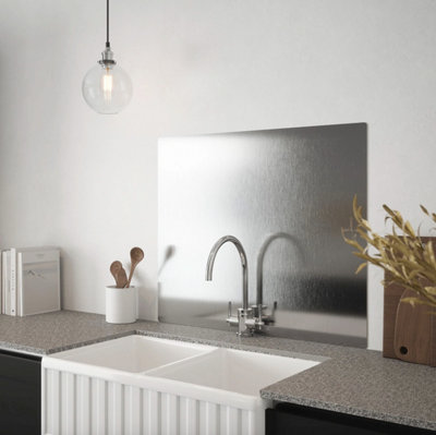 Forgeworks Brushed Silver Stainless Steel - Self Adhesive - Metal ...