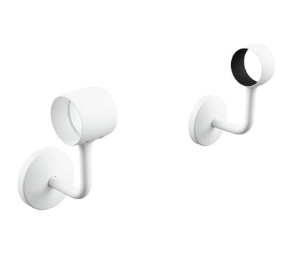 Forgeworks Premium Matt White 2.4m Indoor Stair Handrail Kit. Easy ...