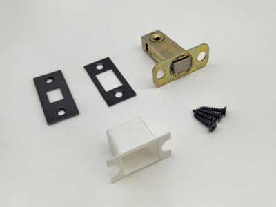 Forgeworks Thin Frame Bathroom Bolt Matt Black Extra Short 40mm - with ...