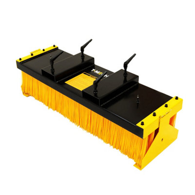 Forklift Sweeper Brush Attachment With Stands Fork Mounted