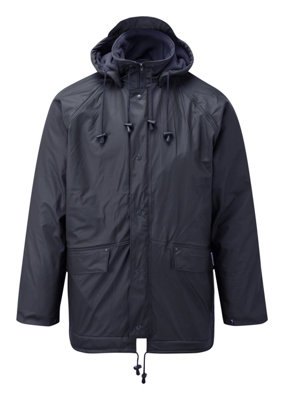 Fort Flex Fleece Lined Waterproof Work Jacket Navy - M