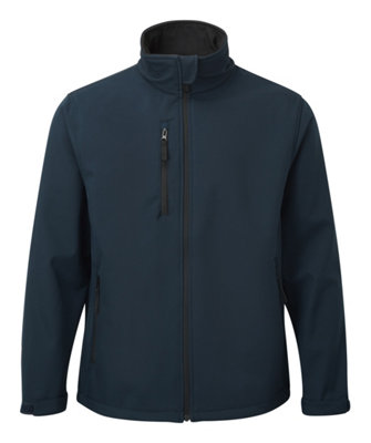 Fort Selkirk Waterproof Softshell Work Jacket Navy - XL | DIY at B&Q