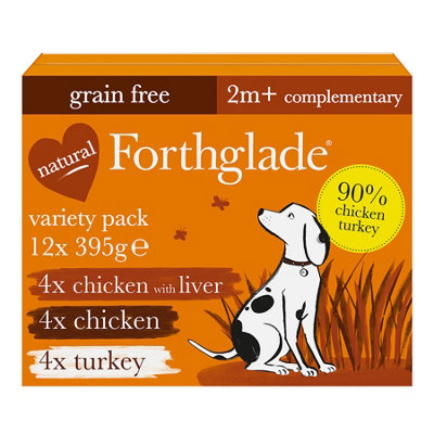 Forthglade Grain Free Complementary Wet Dog Food 90% Just Variety ...