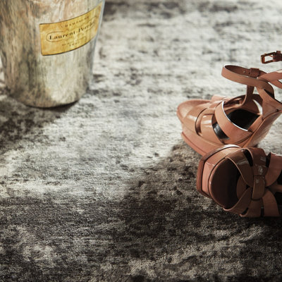 Fossil/Mist Traditional Abstract , Floral Rug Easy to clean Living Room ...