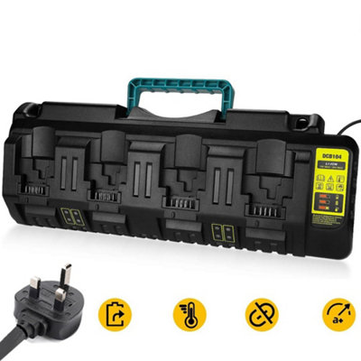 Four Port USB Fast Battery DCB104 Charger For 18V 54V Li-ion DeWalt ...