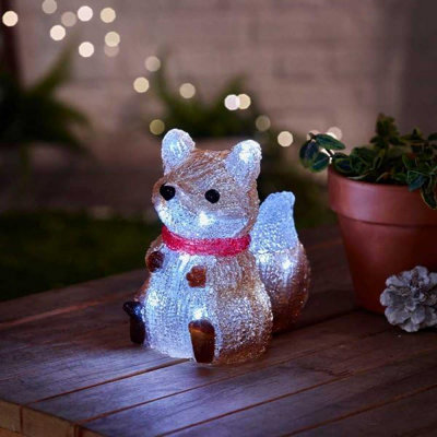 Fox Christmas Lights - Novelty LED Light Up Weatherproof Durable