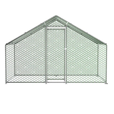 FoxHunter Chicken Run Cage Walk In Coop Poultry Hen Rabbit Kennel Hutch ...