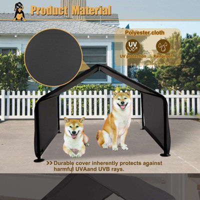FoxHunter Grey Dogs Cats Small Animals Pet Tent Shade Canopy Park Yard ...