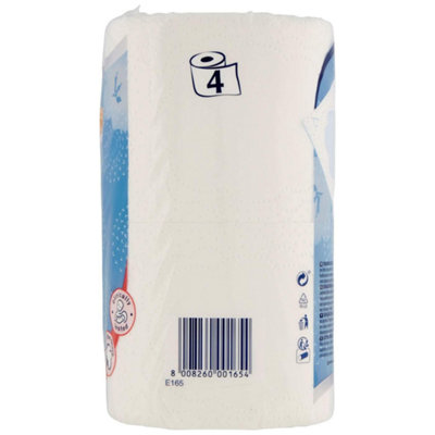 Foxy Cotton Luxury 5ply Thick Toilet Paper, 4 Rolls per Pack (Pack of 6)