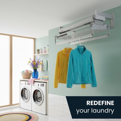 Foxydry Air for Walls 122 cm, Electric Wall-Mounted Drying Rack with ...