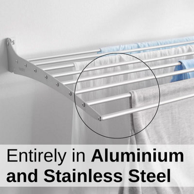 Foxydry Fold 82 cm Grey, Wall-Mounted Laundry Dryer, Folding Clothes Line
