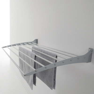 Foxydry Fold Down 102 cm Grey, Wall-Mounted Drying Rack, Modern ...