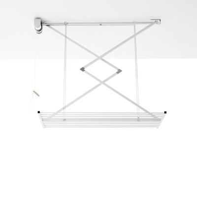 Foxydry Mini 128 cm White, Foldable Ceiling Clothes Dryer with ...