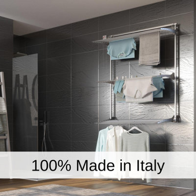Foxydry Tower 108 cm Grey, Space-Saving Vertical Laundry Drying Rack ...