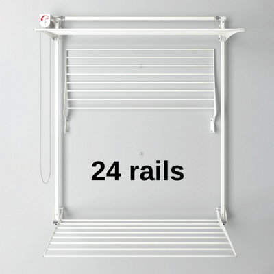 Foxydry Tower 128 cm White, Multi-Level Freestanding Clothes Drying ...