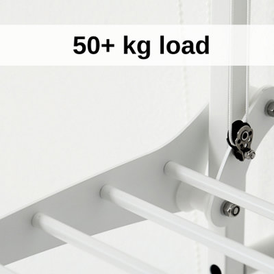 Foxydry Tower 128 cm White, Multi-Level Freestanding Clothes Drying ...