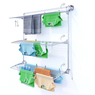 Foxydry Tower 152 cm Grey, Freestanding Laundry Drying Rack with ...