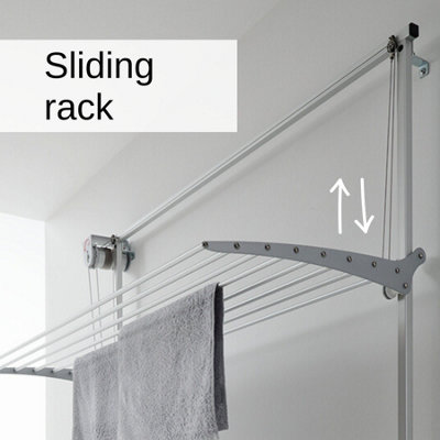 Foxydry Tower 152 cm Grey, Freestanding Laundry Drying Rack with ...