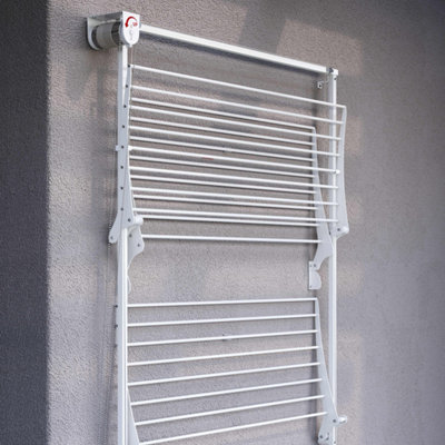 Foxydry Tower 152 cm White, Space-Saving Foldable Laundry Drying Rack ...