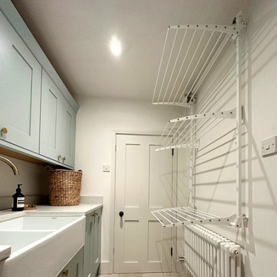 Foxydry Tower 152 cm White, Space-Saving Foldable Laundry Drying Rack ...