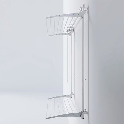 Foxydry Wall Plus 152 cm White, Wall-Mounted Clothes Dryer, Folding ...