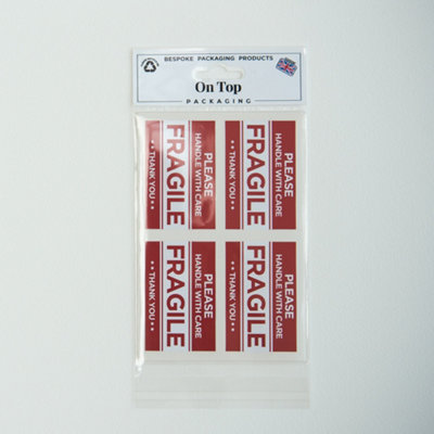 Fragile - Handle With Care Sticker Set - Pack Of 80 Individual Vinyl ...