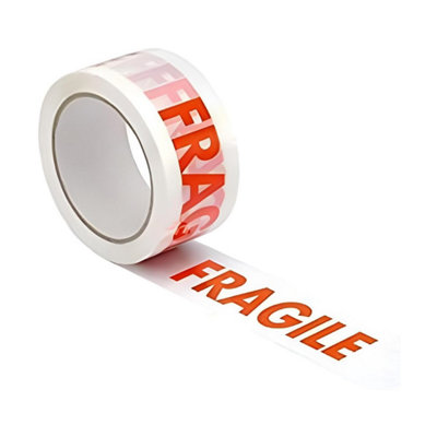 Fragile Packing Tape (Single Roll) - 48mm x 66M Strong Box Sealing All ...
